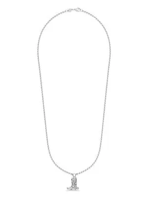 NIALAYA JEWELRY Cowboy Charm Necklace - Silver