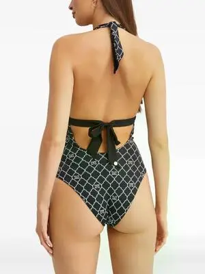 Max Mara Monogram Print Swimsuit