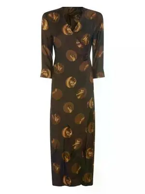 UMA WANG Printed Wrap Dress