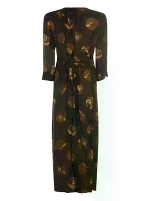 UMA WANG Printed Wrap Dress