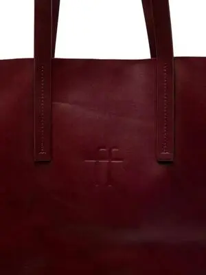 FORTE_FORTE Embossed Leather Tote Bag