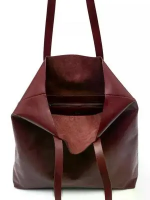 FORTE_FORTE Embossed Leather Tote Bag