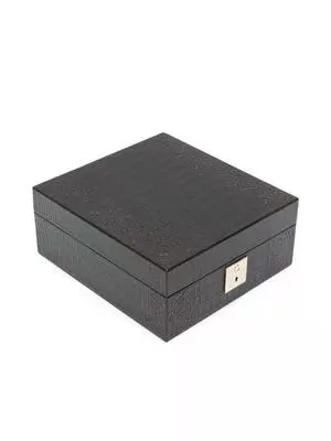 Smythson Mara Lock Watch Box - Brown