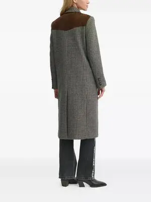The Kooples Houndstooth Single-breasted Coat