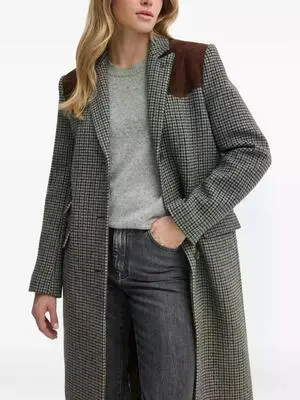 The Kooples Houndstooth Single-breasted Coat