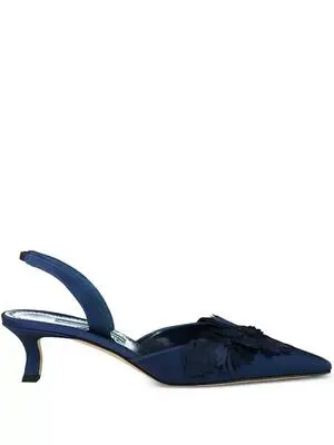 Manolo Blahnik Blue Kitten Heels