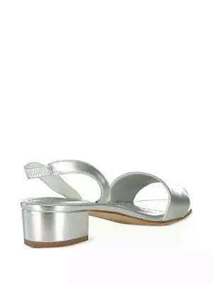 Manolo Blahnik Patopia Sandals - Silver
