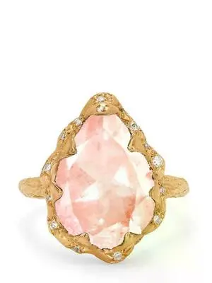 LOGAN HOLLOWELL 14kt Yellow Gold Morganite And Diamond Ring