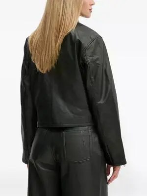 WON HUNDRED Zip-up Leather Jacket