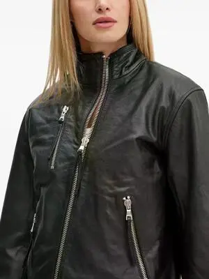 WON HUNDRED Zip-up Leather Jacket