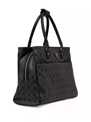 Guess Monogram Zip Tote Bag