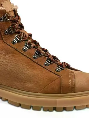 Santoni Nubuck Hiking Boots - Brown
