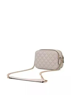 Guess Quilted Cross-body Bag With Chain Strap - Neutrals