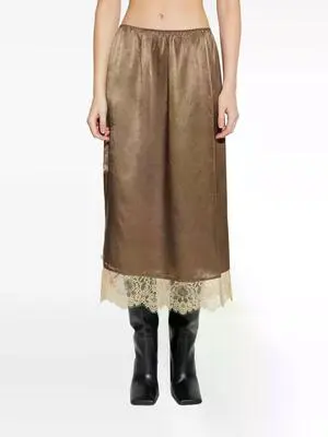 Munthe Ravn Lace-trim Midi Skirt