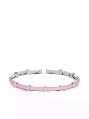 Sidney Garber 18k White Gold Carly Diamond Bracelet - Pink