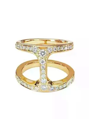 Hoorsenbuhs 18k Yellow Dame Phantom Diamond Ring - Gold