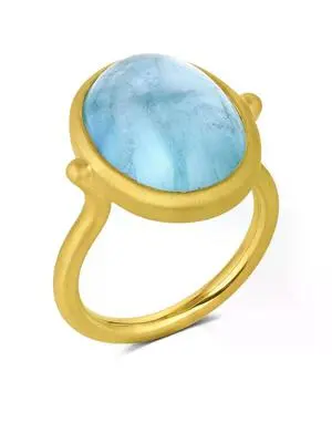LEIGH MAXWELL 18k Yellow Aquamarine Ring - Gold