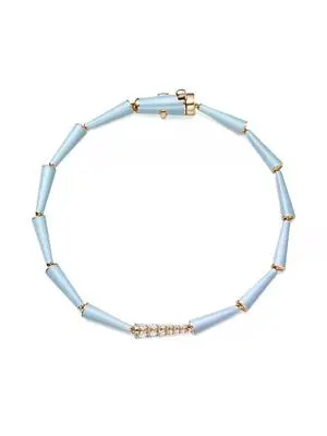 Melissa Kaye 18k Yellow Gold Lola Diamond Bracelet - Blue