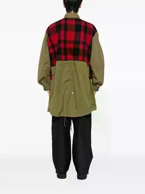 Junya Watanabe Checked Fishtail Parka