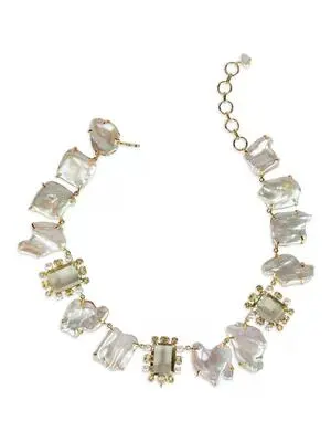 BOUNKIT JEWELRY Jana Baroque-pearl Chain Necklace - Gold