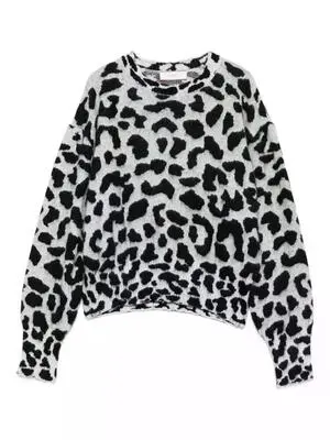 AKEP Patterned Crew Neck Sweater