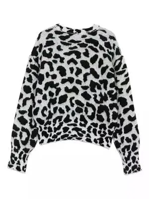 AKEP Patterned Crew Neck Sweater