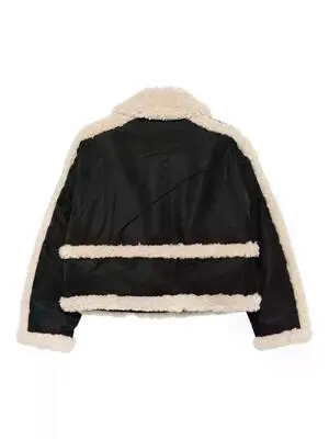 STAND STUDIO Faux Shearling-trim Jacket
