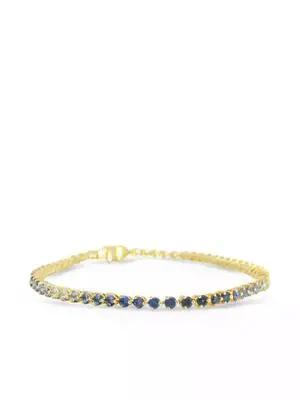 LISA NIK 18k Yellow Gold Ombre Sapphire Bracelet - Blue