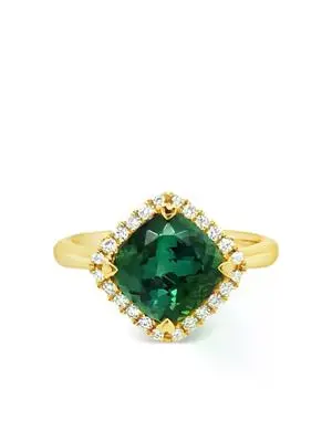 LISA NIK 18k Yellow Diamond And Tourmaline Ring - Gold