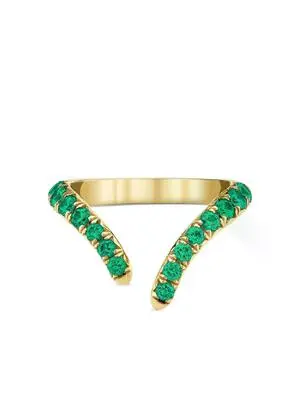 LOGAN HOLLOWELL 14k Yellow Tusk Emerald Ring - Gold