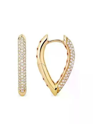 ENGELBERT 18k Yellow Diamond Teardrop Earrings - Gold