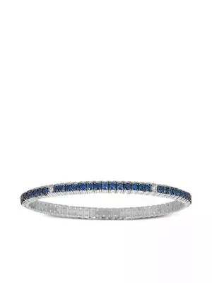 ZYDO 18k White Gold Sapphire Bracelet - Silver