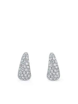 ANITA KO 18k Gold Diamond Baby Claw Earrings - White