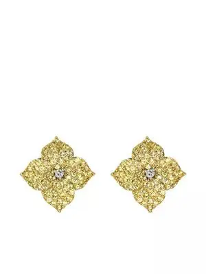 PIRANESI 18k Gold Fiore Sapphire Earrings