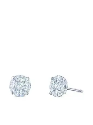 Kwiat 18k Diamond Illusion Earrings - White Gold