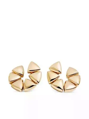 Vhernier 18k Rose Gold Triangular Earrings