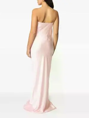 THE SEI Draped Strapless Dress