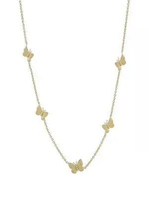 TANYA FARAH 18kt Yellow Five Station Diamond Necklace - Gold