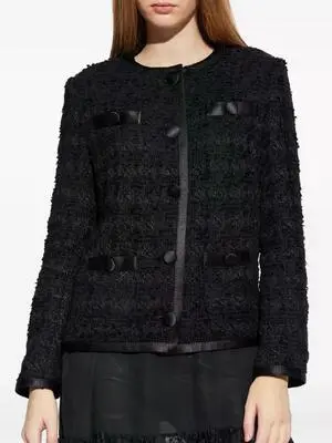 Dolce & Gabbana Buttoned-trim Jacket - Black