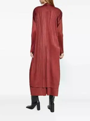 Issey Miyake Monthly Colors: October Pleated-button Coat - Red