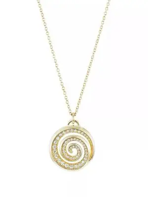 EMILY P. WHEELER 18k Yellow Spiral Diamond Necklace - Gold