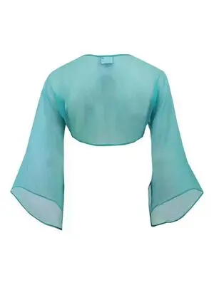 ZONDA NELLIS Soleil Bell-sleeve Sheer Shrug