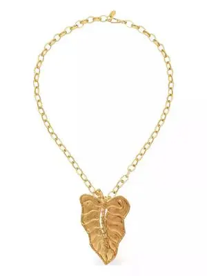 Sylvia Toledano Botanica Leaf-shaped Pendant Chain Necklace - Gold