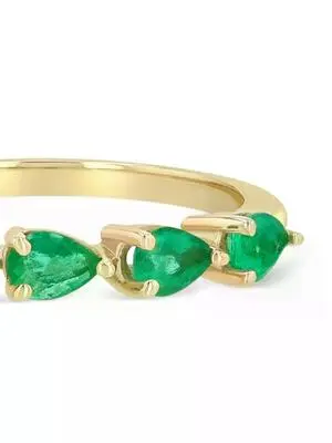 Zoe Chicco 14k Yellow Emerald Pear-cut Ring