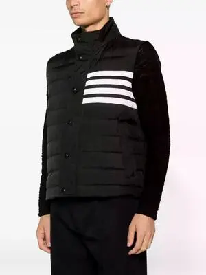 Thom Browne Ripstop Down-filled 4-bar Gilet - Black