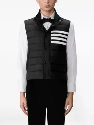 Thom Browne Ripstop Down-filled 4-bar Gilet - Black