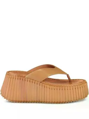 Chloé Platform Thong Sandals