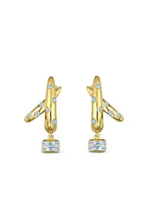 Kwiat 18k Gold Diamond Crossover Earrings - Yellow