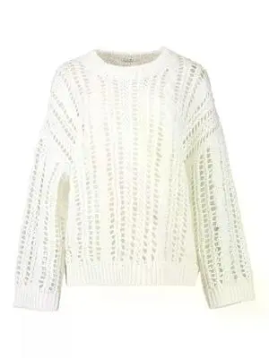 Women's White Knit Sweaters