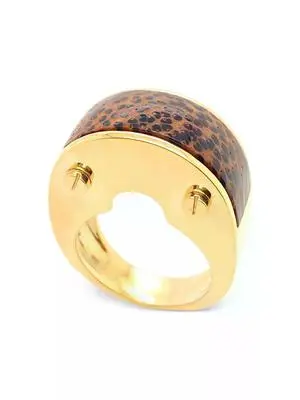Brooks Brothers 18k Yellow Salvaggio Ring - Gold